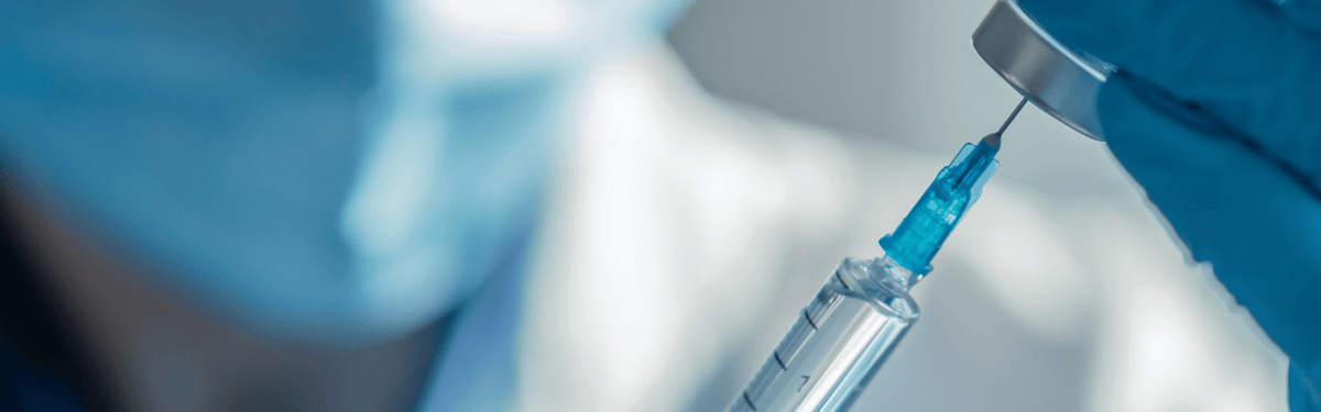 where does a hypodermic needle inject