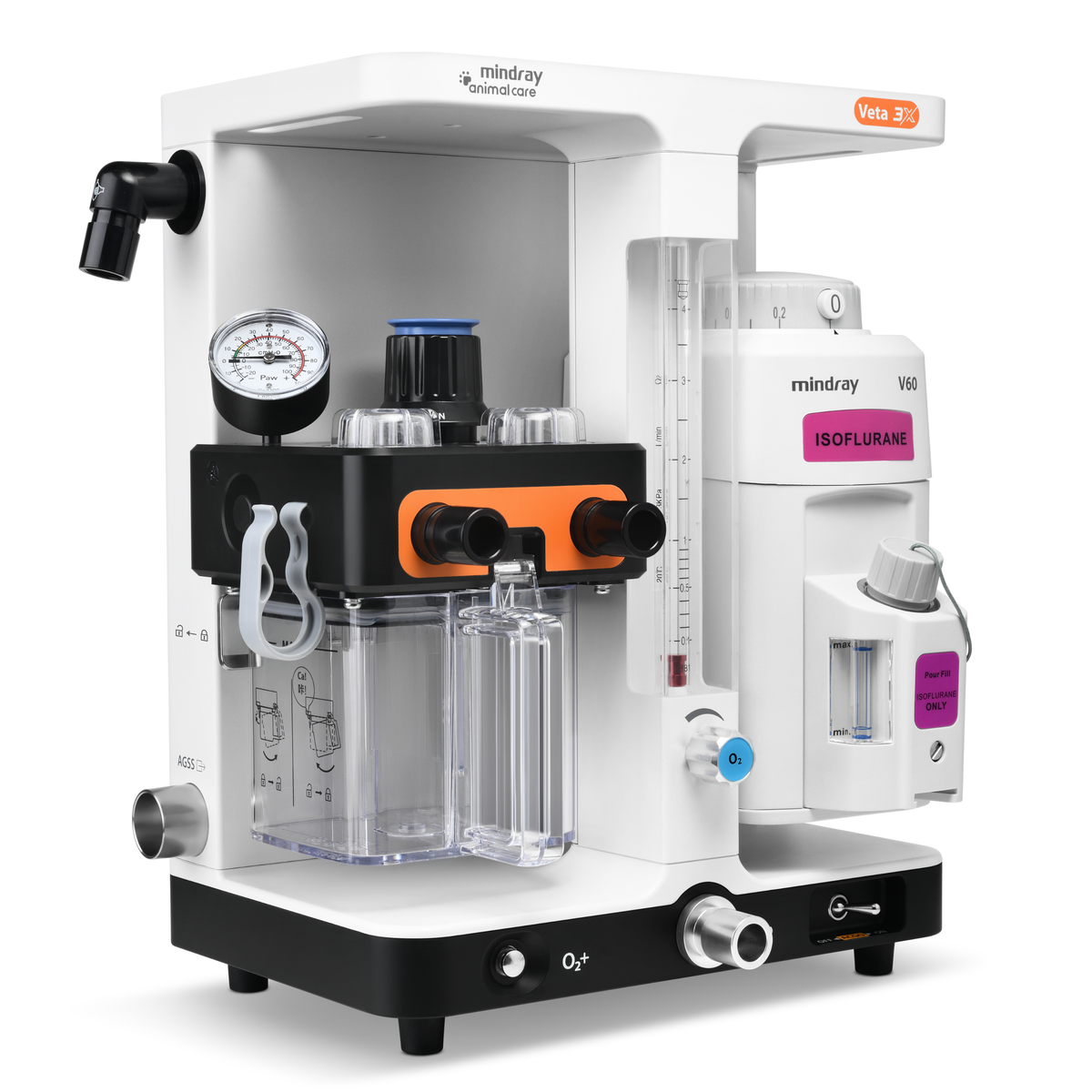 Mindray Animal Veta 3X Key Fill Anaesthesia Machine & Configuration Op ...